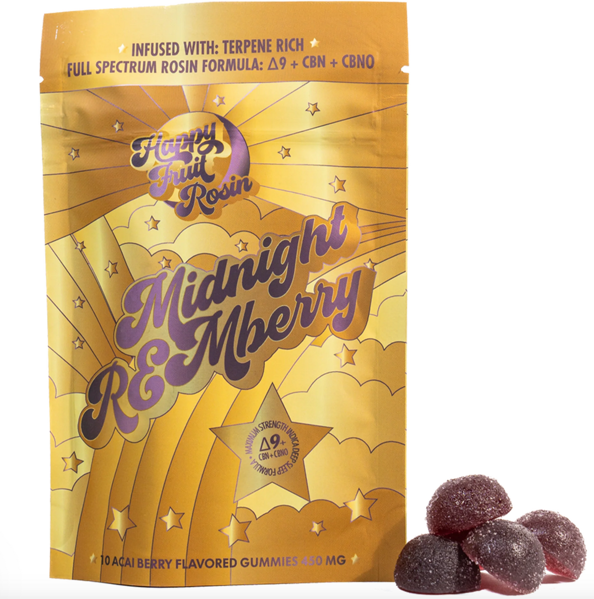 Happy Fruit Midnight Remberry Gummies | Hippie & French